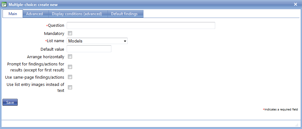 ItemType - Multiple-choice